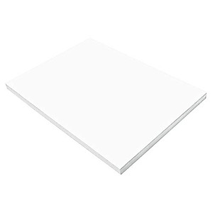 Prang (Formerly SunWorks) Construction Paper, Bright White, 18" x 24", 100 Sheets