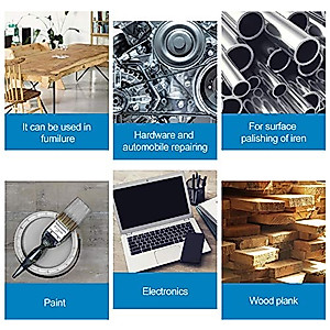 S SATC Premium PSA Sanding Discs 6 Inch 100 PCS 60 80 120 180 240 320 400 600 800 1000 Grit Aluminum Oxide Self Stick Adhesive Sanding Discs for Random Orbital Sander and Belt Disc Sander