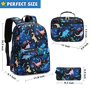 Soehipee Backpack for Kids, Preschool Backpack for Kids Boys, Toddler Kindergarten School Bookbag Set with Lunch Box and Pencil Case