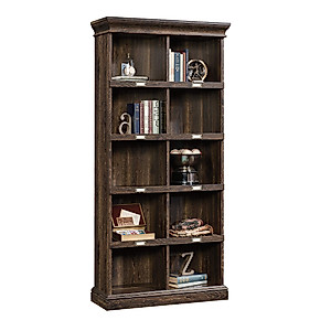 Sauder Barrister Lane Tall Bookcase, Iron Oak finish