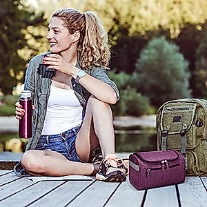 SELLYFELLY Hanging Toiletry Bag for Travel Women Storage Shower Bag Men's Shaving Bag Dopp Kit Organizer With Hook