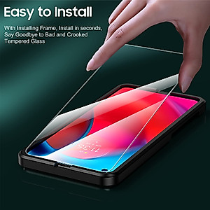 UniqueMe [ 2+2 Pack Screen Protector Compatible with Motorola moto G stylus 5G 2021 Tempered Glass Screen Protector + Camera Lens Protector [Not for Moto G Stylus 4G 2021]【Only for 2021 model】
