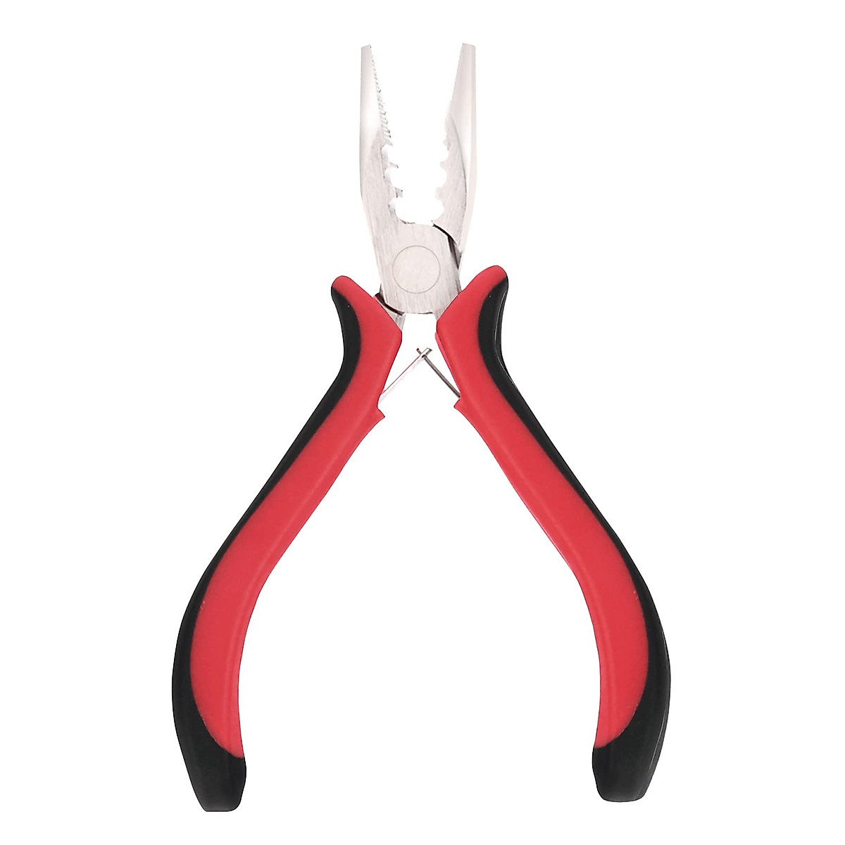 Neitsi Hair Extensions Pliers,1PCS 3 Holes Mini Microlinks Pliers,Hair Extensions Tools,Micro Links Opener and Removal Tool for Micro Nano Rings Beads Extensions or Feather Extensions,Red