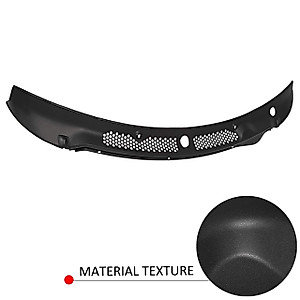 ECOTRIC Windshield Cowl Grille Vent Wiper Cover Panel Compatible with 1994-1998 Ford Mustang & Cobra