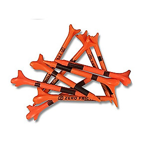 Zero Friction Men's SuperTube Golf Kit (Includes 3 Golf Balls, 1 Universal fit Glove, and Pack of Golf tees), Neon Orange