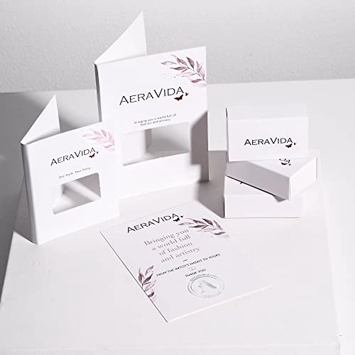 AeraVida Unisex Double Etched Feather Sterling Silver Dangle Necklace