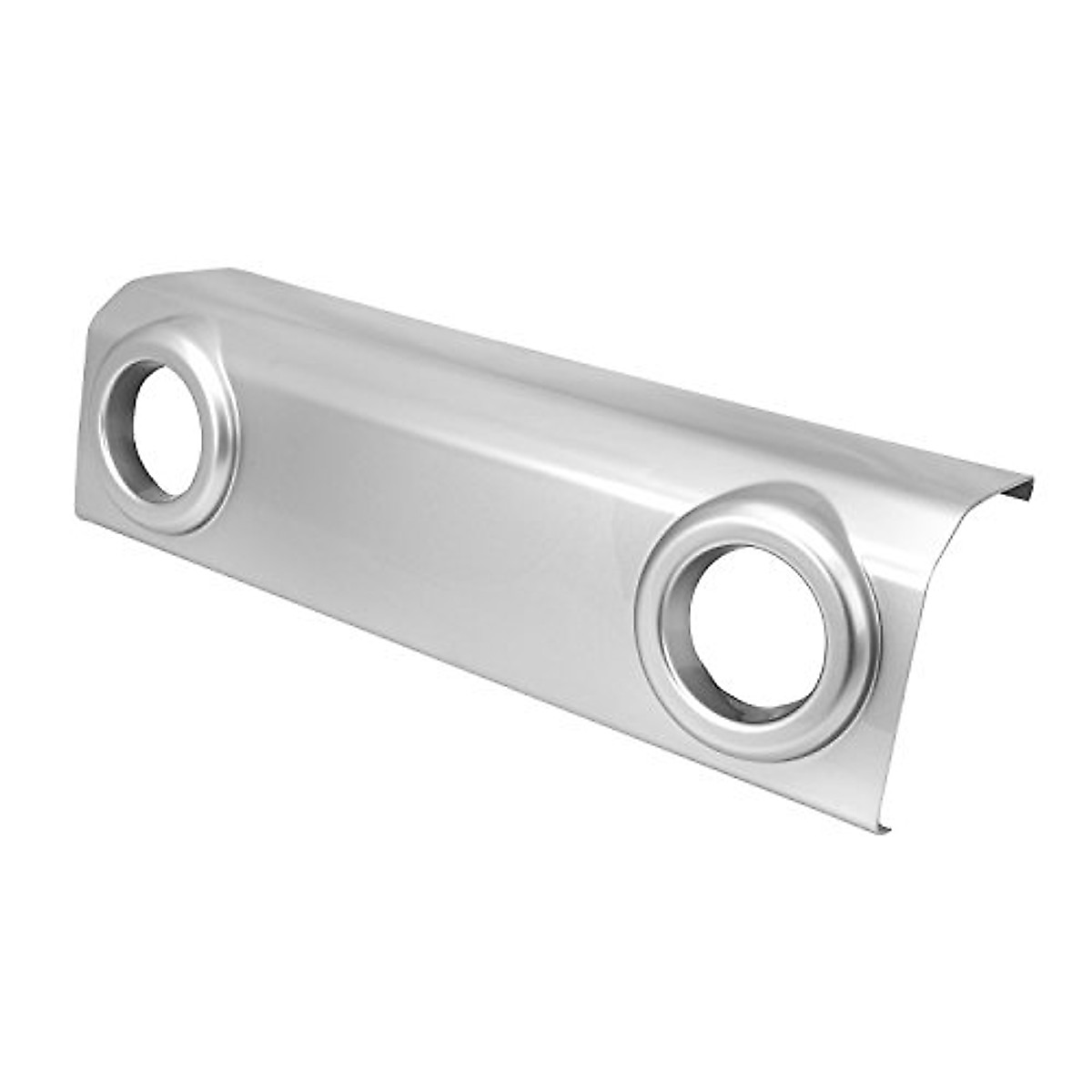 Omix | 12040.08 | Bumper Applique, Front, Silver | OE Reference: 1ML27WS2AA | Fits 2007-2018 Jeep Wrangler JK