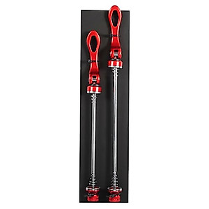 Chooee Quick Release Skewers Front & Rear Set for Mountain bike,red