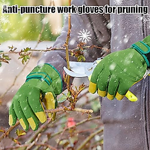 Waterproof Insulated Winter Work Gloves, 3M Thinsulate Thermal Lining - Extra Grip Flexible Warm Heavy Duty Gloves for Working in Cold Weather for Women,M