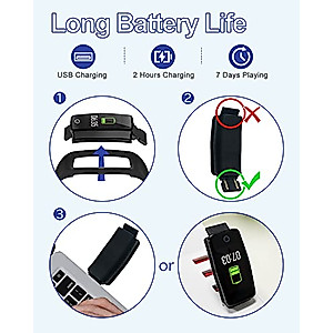 GRV Fitness Tracker Non Bluetooth Fitness Watch No App No Phone Required Waterproof Pedometer Watch with Steps Calories Counter Sleep Tracker for Men Women Kids Parents (Black)