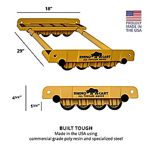 Rhino Cart All Terrain Mover - All Terrain Moving Dolly for Heavy Appliance, Furniture, and Building Material Handling