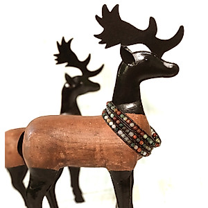 BLUEYES COLLECTION "Hot Mix Color India Agate Stainless Steel Snap Button Lock Genuine Leather Bracelet