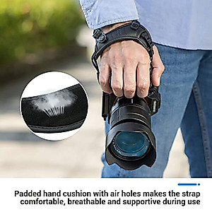 JJC Deluxe Mirrorless Camera Hand Grip Strap for Canon EOS R8 R6 Mark II R5 R7 R10 R RP M50 M6 Mark II Nikon Z9 Z7II Z6II Z5 Z50 Z30 Z fc Fuji Fujifilm X-T5 X-T4 X-T3 X-S10 X-T30 X-T20 X-E4 X-H2 X-H2S