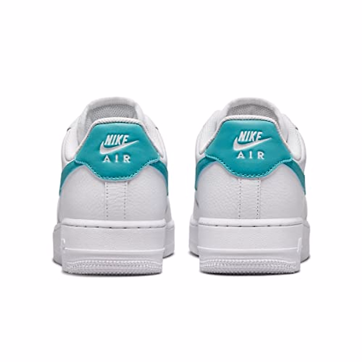 Nike Women's Air Force 1 Shoes, White/Washed Teal/White, 7