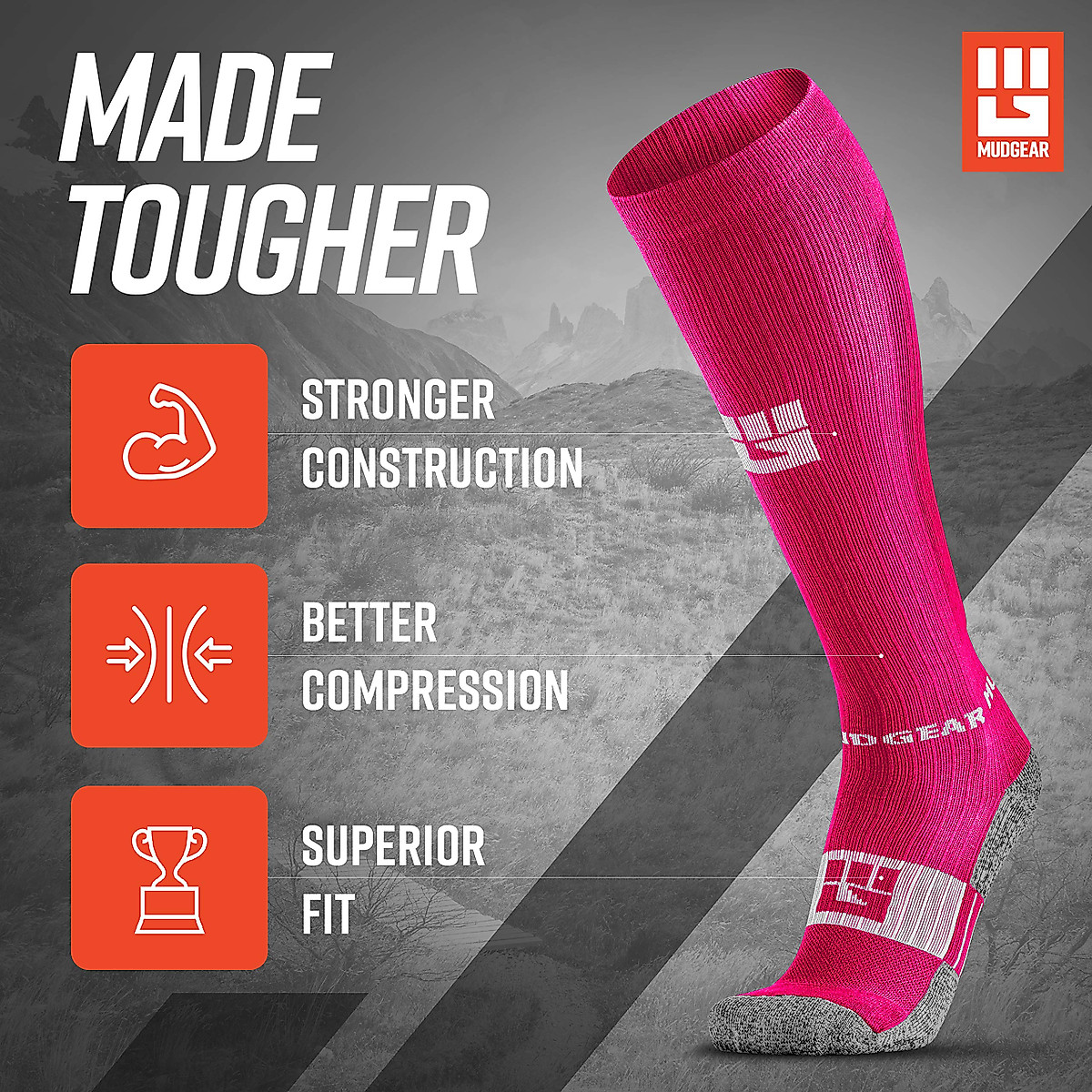 Premium Compression Socks Men and Compression Socks Women - Mens Compression Socks for Running, Womens Compression Socks, Women's Compression Socks Knee High White Compression Socks for Nurses, Travel