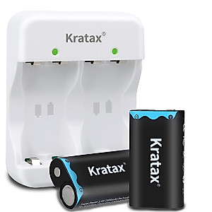 Kratax 2500mAh Rechargeable Batteries 2 Count for Xbox One with Fast Charger, 48 Hours Playtime