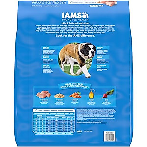 IAMS Proactive Health Healthy Weight Control Large Breed Adult Dry Dog Food with Real Chicken, 29.1 lb. Bag