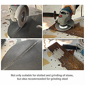 SHDIATOOL Diamond Grinding Cup Wheel 4-1/2 Inch for Granite Marble Iron Steel Masonry Convex Vacuum Brazed Grinding Disc Fits 7/8 Inch Arbor 115mm