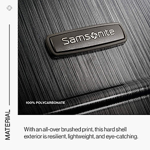 Samsonite Winfield 2 Fashion 3 Piece Spinner Luggage Set, telescoping_handle (Brushed Anthracite)