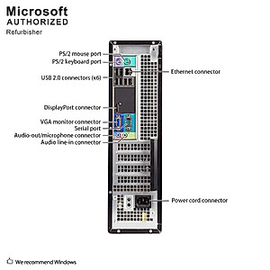 DELL Optiplex High Performance 790 Desktop Computer PC, Intel Quad Core i5-2400 3.1GHz Processor, 8GB DDR3, 1TB SATA, DVD, Windows 10 Professional (Renewed)']