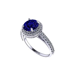 NANA Jewels 2ct Pure Brilliance Zirconia Halo Engagement Ring-Round Cut-September-6