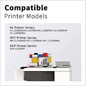 TN760 Toner Cartridge LemeroUexpect Compatible Replacement for Brother TN-760/TN-730 TN760 Black Toner for Brother Printer MFC-L2710DW L2750DW HL-L2350DW L2370DW DCP-L2550DW Printer,2-Pack
