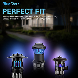 BlueStars 6-Pack 7W 41050 Replacement UV Light Bulbs for Indoor DynaTrap Models DT1050 DT1100 DT1210 DT1250 DT1260-4 Pin Base, 1/2 Acre, Premium Quality