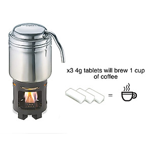 Esbit 4g Solid Fuel Tablets for Backpacking & Camping Stoves & Grills, 1300-Degree Smokeless Emergency Fire Starter Squares, 20 Pack