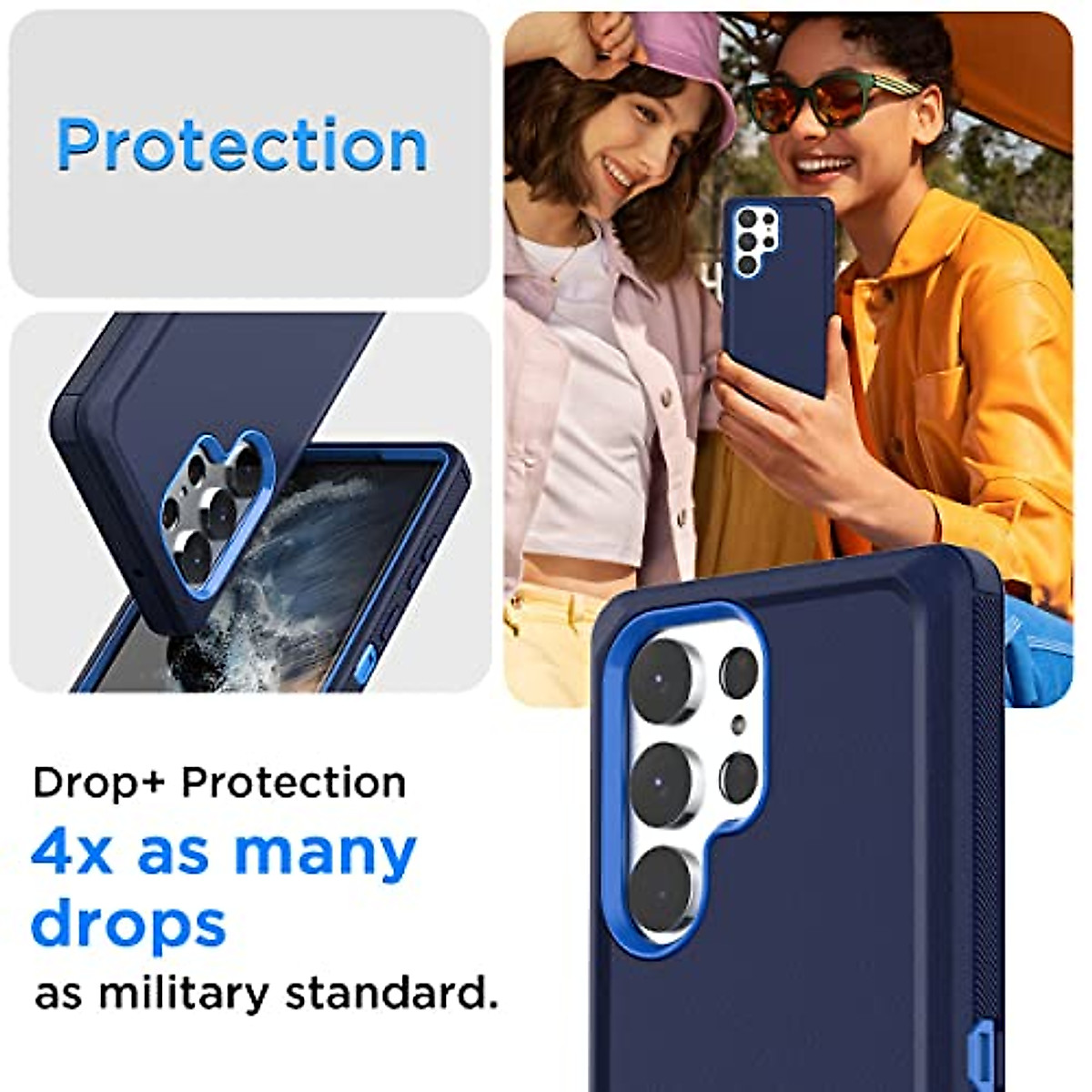 AICase for Samsung Galaxy S23 Ultra,Heavy Duty Drop Protection Full Body Rugged Shockproof 3-Layer Military Protective Tough Durable for Samsung S23 Ultra 6.8"_11