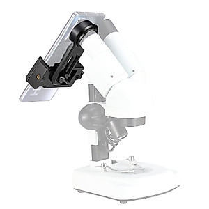 Microscope Lens Cellphone Adapter, Microscope Smartphone Camera Adapter - for Microscope Eyepiece Tube 23.2mm, Built-in WF 16X Microscope Eyepiece