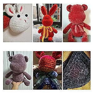 Multicolor 200g/Roll Velvet Yarn Polyester Blended Cotton Chenille Crochet Knitting Yarn Soft Baby Yarn Thread Thick Scarf DIY Hand-Knitted