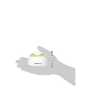 HealthSmart Travel Mate Personal Ultrasonic Small Personal Cool Air Mist USB Compact Travel Humidifier, Relief for Dry Skin, Compact and Personal, Quiet, Filter Free, FSA Eligible Humidifier, White