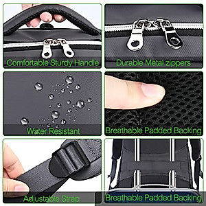 HXLGMD Travel Laptop Backpack for Men Women, 17 Inch Business Computer Backpack Anti Theft with USB Charging Port, Water Resistant College Bookbag Daypack Work Backpack fits for 14-17 Inch Notebook