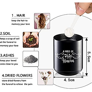 Cremation Urns for Human Ashes Adult Male Female,Keepsake Urns for Human Adult for Funeral,Mini Small Cremation Urns Set of 6 Pack (Black)