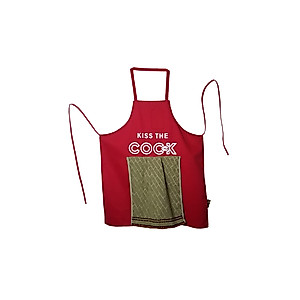 Kiss The Cook Prank Apron - Perfect Gag For Dad & Barbecue Parties