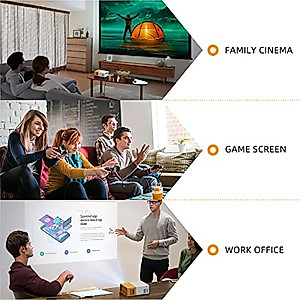 HD Projector, Support 1080P WiFi Projector, PVO 230" Portable Movie Projector