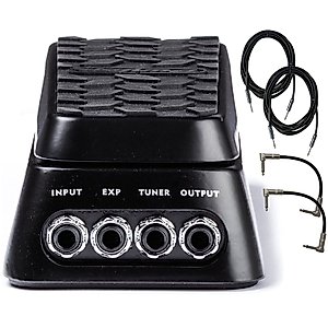 Briskdrop Dunlop DVP3 Volume (X) Pedal Bundle with 2 Instrument Cables and 2 Patch Cables