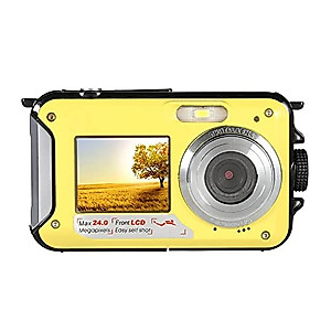 DYOSEN Digital Camera Aparat Cyfrowy Ekran Aparat Cyfrowy Selfie Wideorejestrator Do Podwodne Nagrywanie DV Digital Camera Photography (Color : A)