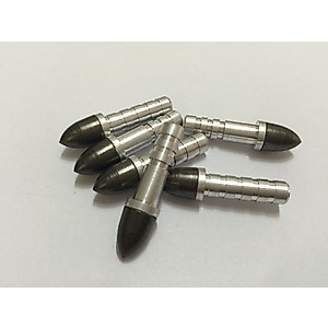 JIEXI HWYP 8850 Archery Crossbow Glass Fiber Arrow Tips with Connectors Pack of 50