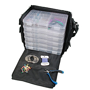 Beaders Traveler Case w/6 Boxes 12" x 11" x 8"