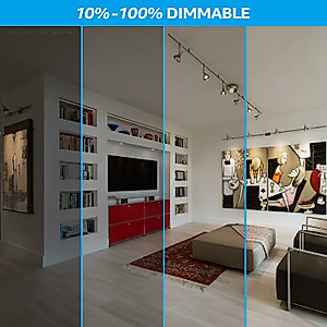 TORCHSTAR 12-Pack GU10 LED Bulbs Dimmable, 500LM 50W Halogen Equivalent, 4000K Cool White, 40° Beam Angle MR16 Spot Light Bulb for Recessed Lighting Track Lighting, UL & Energy Star Listed