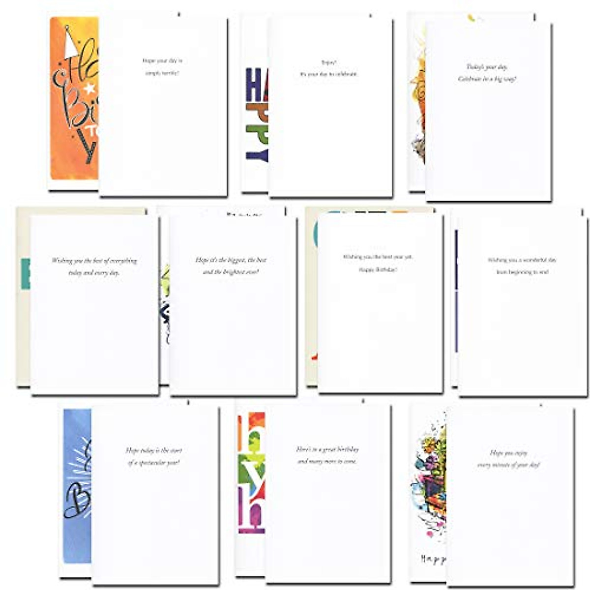 CroninCards Birthday Cards Business Assortment 30 Cards Greeting Inside each 32 Envelopes Made in USA