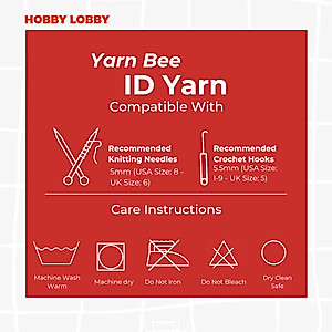 I Love This Yarn Medium Yarn for Crocheting & Knitting – Soft Yarn Skein – 355 Yards of 100% Acrylic Yarn for Crocheting Blankets, Hats, & More – DIY Handcrafting Accessories