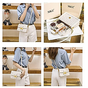 Chain Small Crossbody Purse Womens Crossbody Bag Letter Printing out of the Street，Commuter Women's Fashion Small Purse