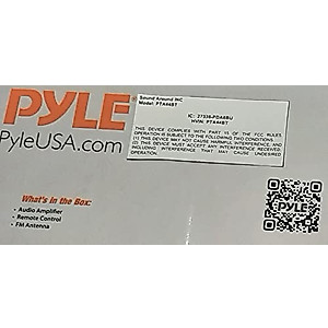 Pyle 500W Karaoke Wireless Bluetooth Amplifier - 4 Channel Stereo Audio Home Theater Speaker Sound Power Receiver with AUX IN, FM, RCA Subwoofer Speakers OUT, USB, Microphone IN with Echo - PTA44BT