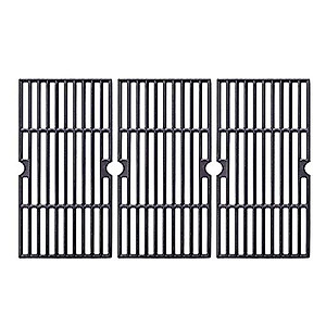 Grill Replacement Grates Parts for Charbroil Advantage 463343015, 463344015, 463344116, Kenmore, Broil King and Centro Grill, 16 15/16" Cast Iron Cooking Grids