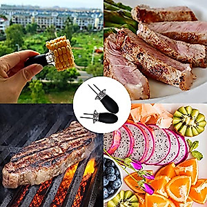 Corn On The Cob Holders,Corn cob Holders Corn Forks Large Corn Cob Holders To Hold Boiled Corn & Roasted Corn Meat Fruit And So On Corn On The Cob Holders Black 5 pairs / 10pcs