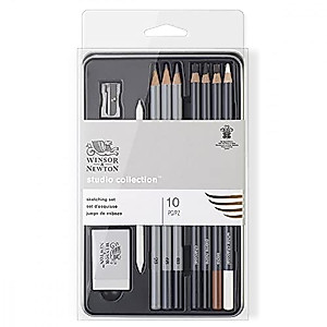 Winsor & Newton Studio Collection Artist Pencils, Sketching Pencils, Set of 10