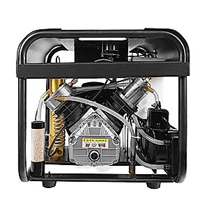 TUXING 4500Psi PCP Compressor,Electric High Pressure Pump,Built-in Water and Fan Cooling System,Two Stage Filtration Filter,Auto Stop Version,for Paintball Air Rifle Diving Scuba Tank 110V (TXEDT032)