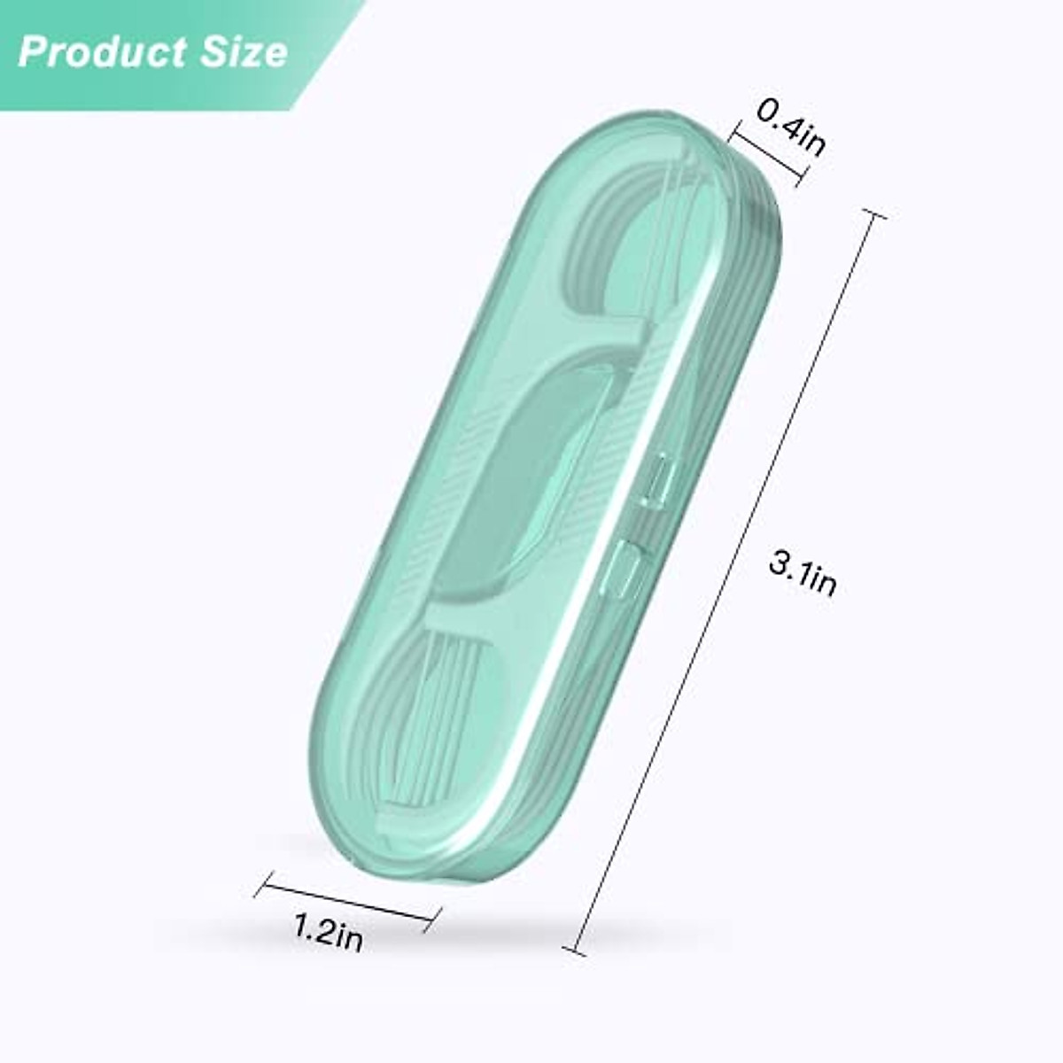 WOODOUNAI Dental Floss Cases 80 Flosses Picks with 8 Storage Cases Professional Toothpick Sticks for Teeth Cleaning Suitable for Families Hotels and Travel Ideal for Both Men and Women